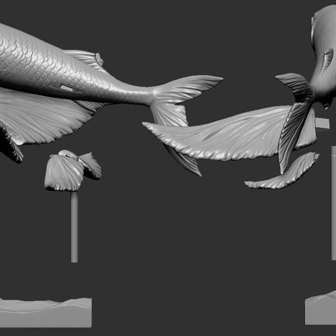 Download OBJ file Flying fish • Object to 3D print ・ Cults
