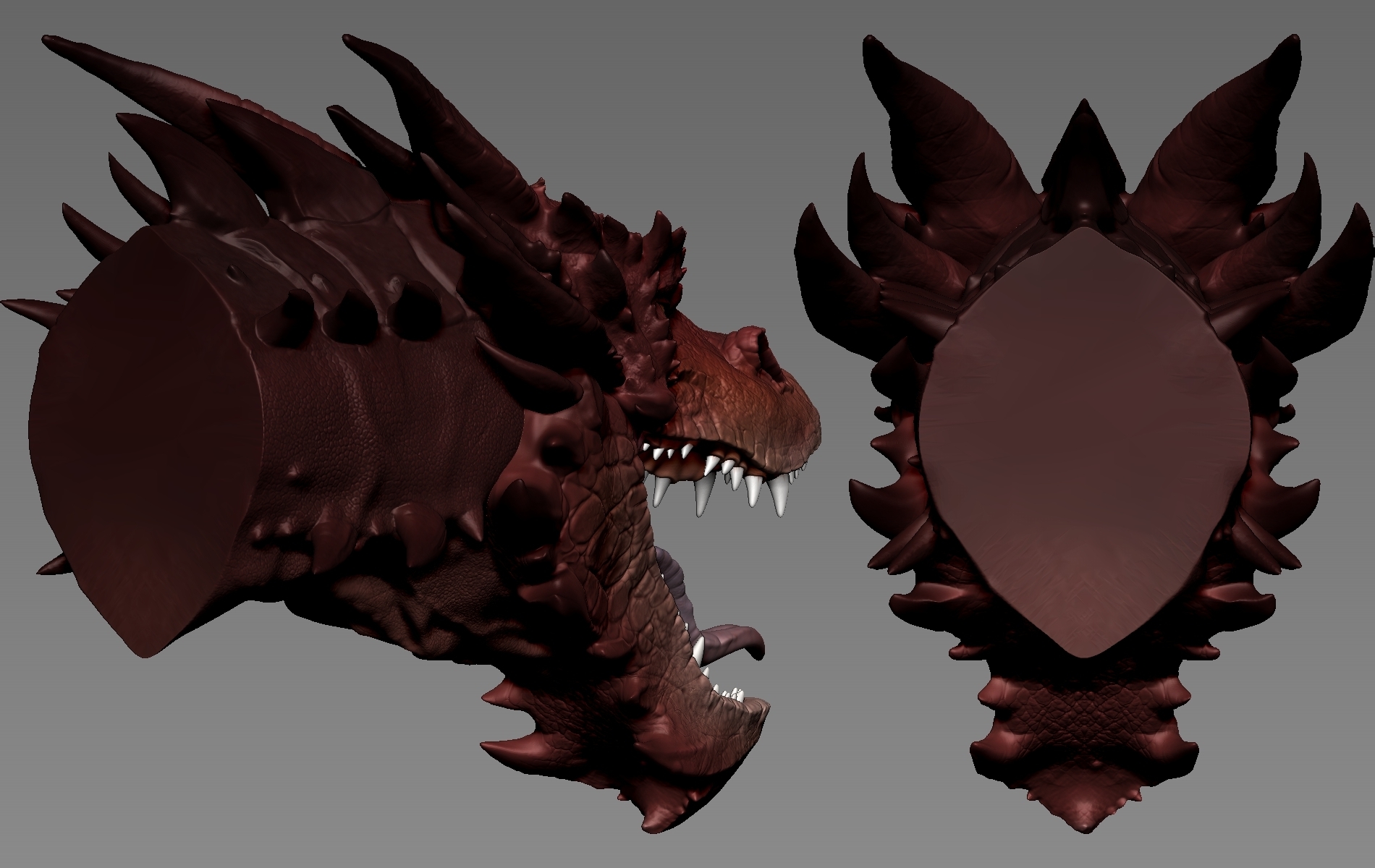 STL file Smaug Head 🐉・3D printer model to download・Cults