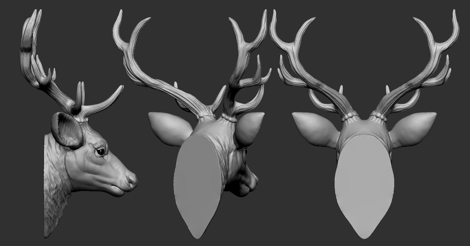 STL file Deer head・3D printing design to download・Cults
