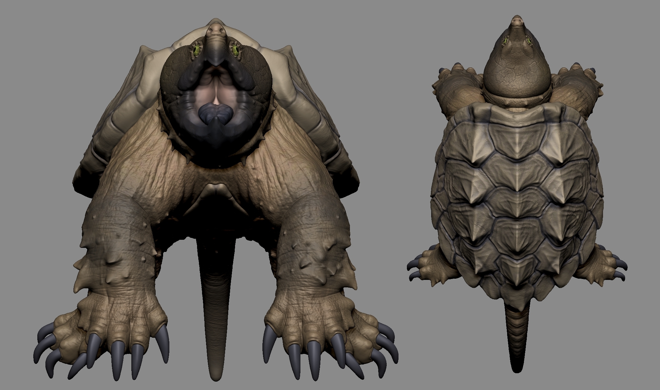 STL file Alligator Snapping Turtle・3D printer model to download・Cults