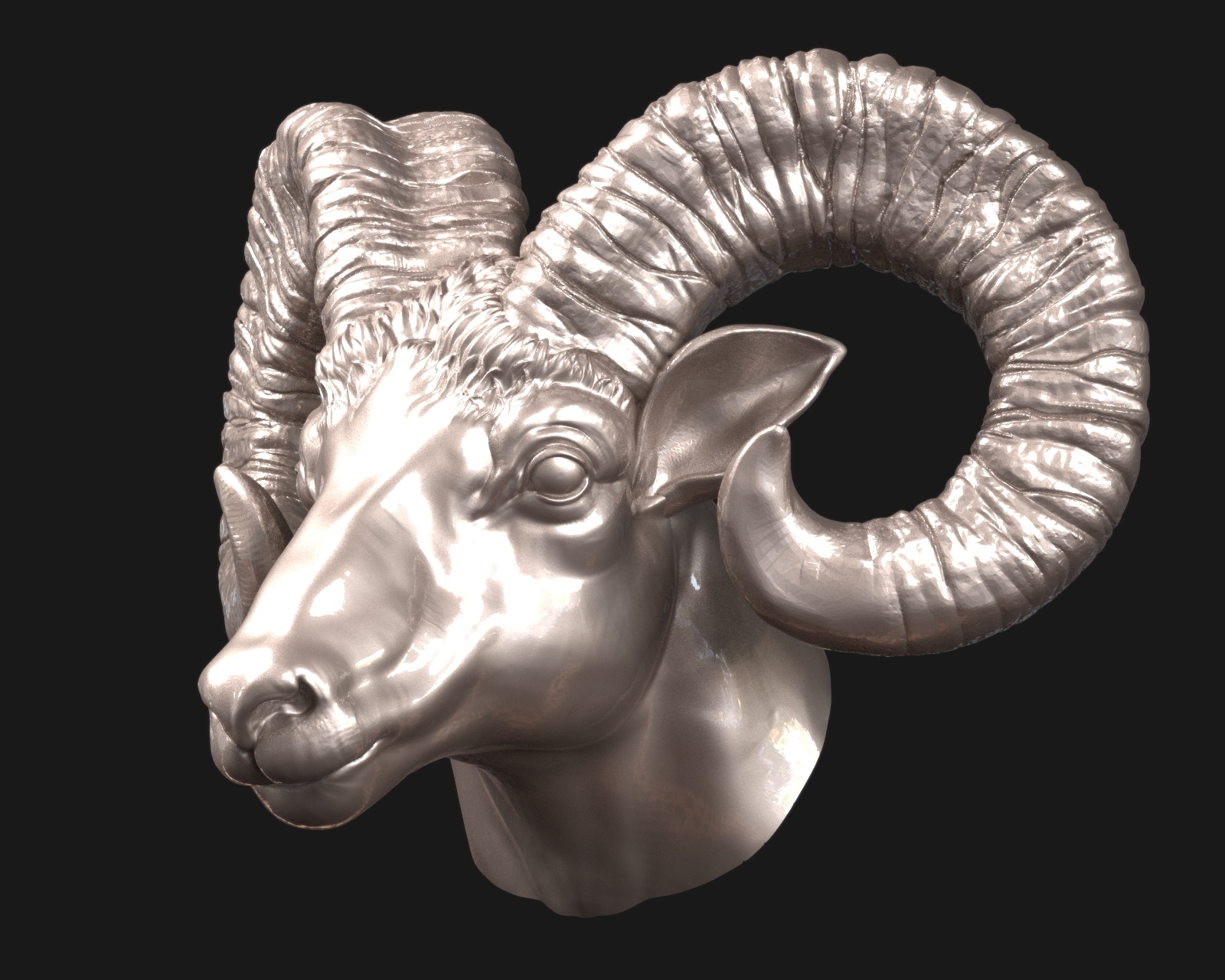 STL file Ram Head・3D printable model to download・Cults