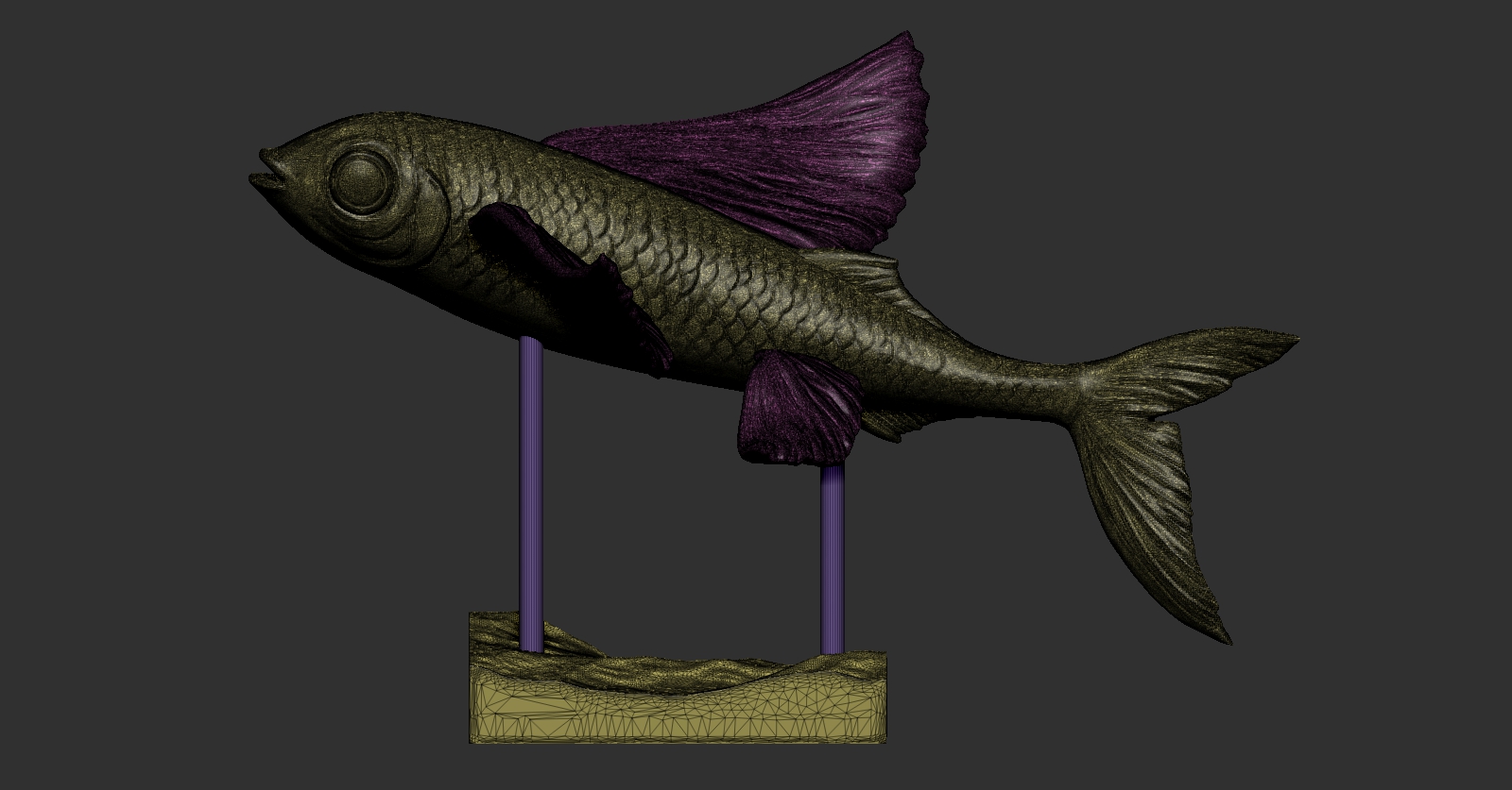 STL file Flying fish 🐠・Model to download and 3D print・Cults