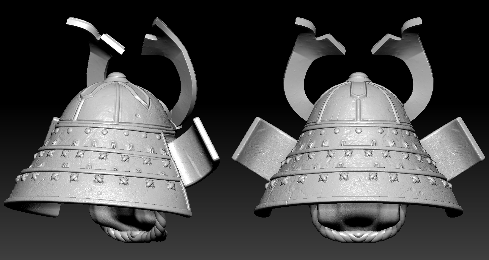 STL file Skull Samurai・3D printer design to download・Cults