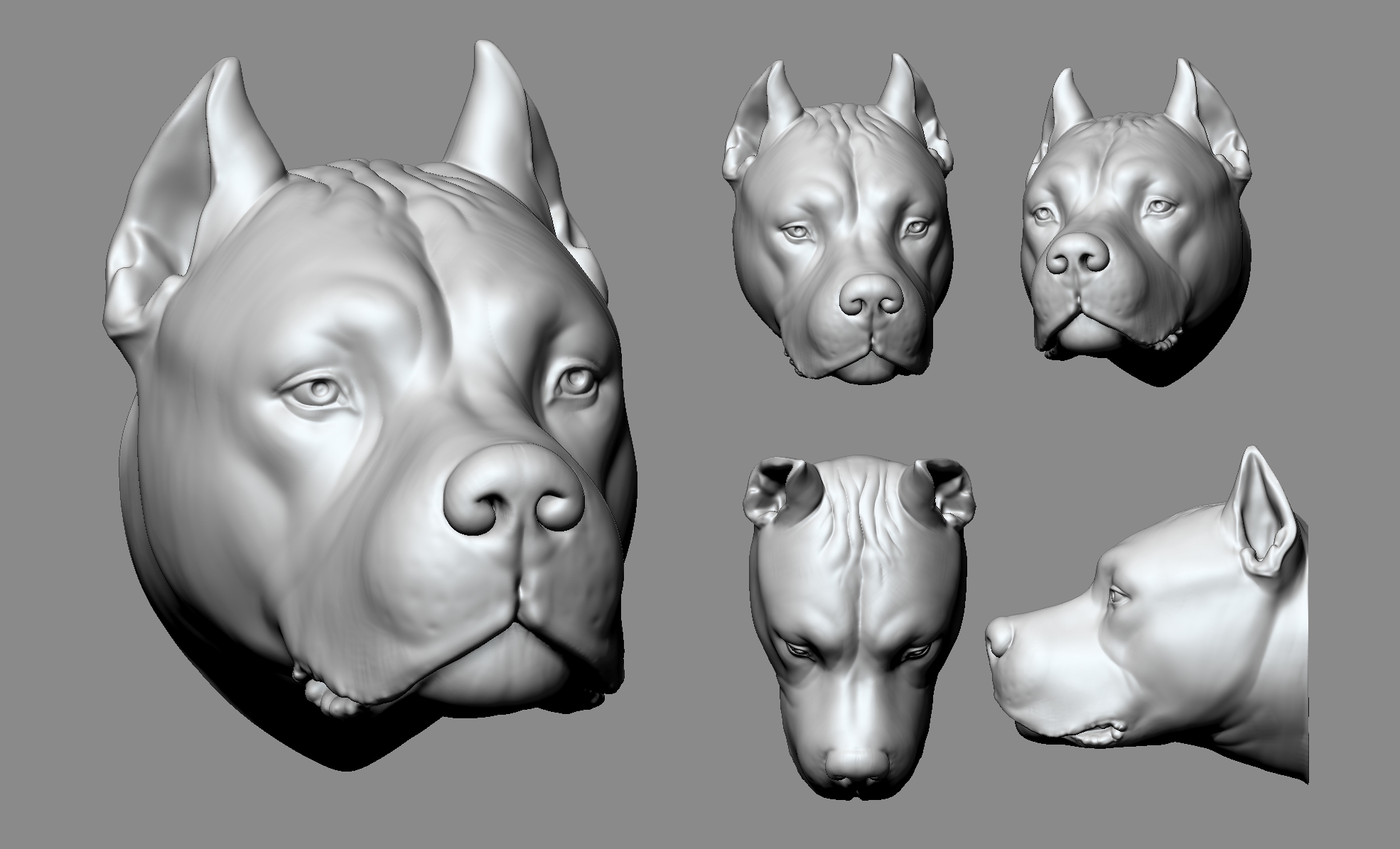 STL file Dogo Dog Head・3D printing idea to download・Cults