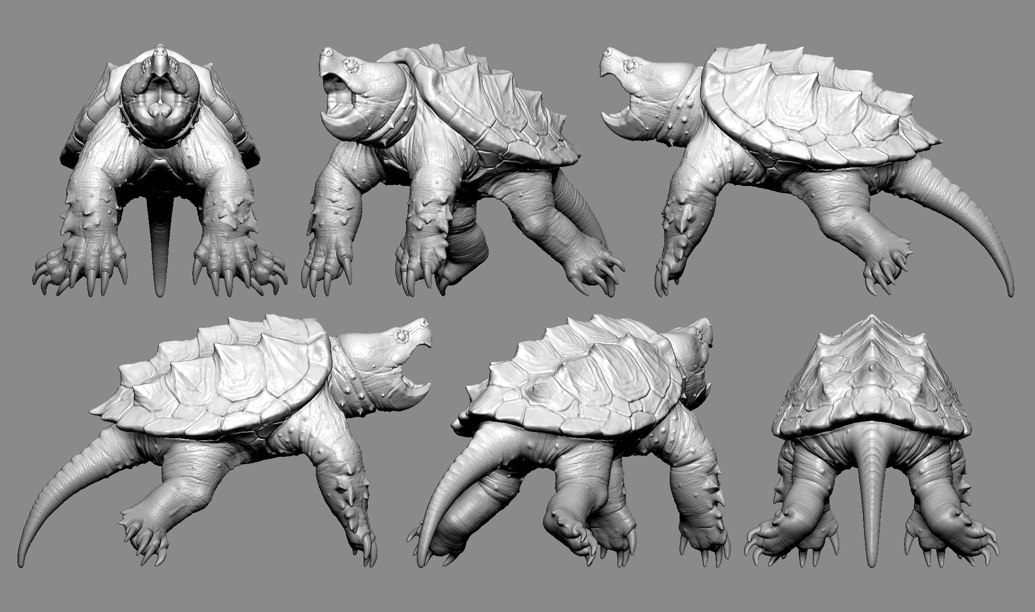 STL file Alligator Snapping Turtle・3D printer model to download・Cults