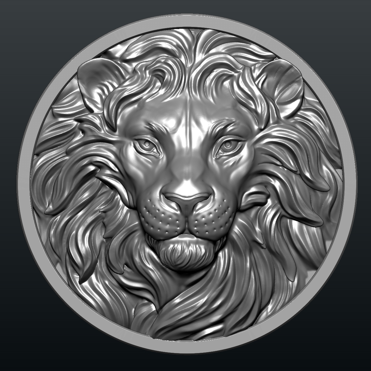 STL file Lion Coin 🦁・3D print object to download・Cults