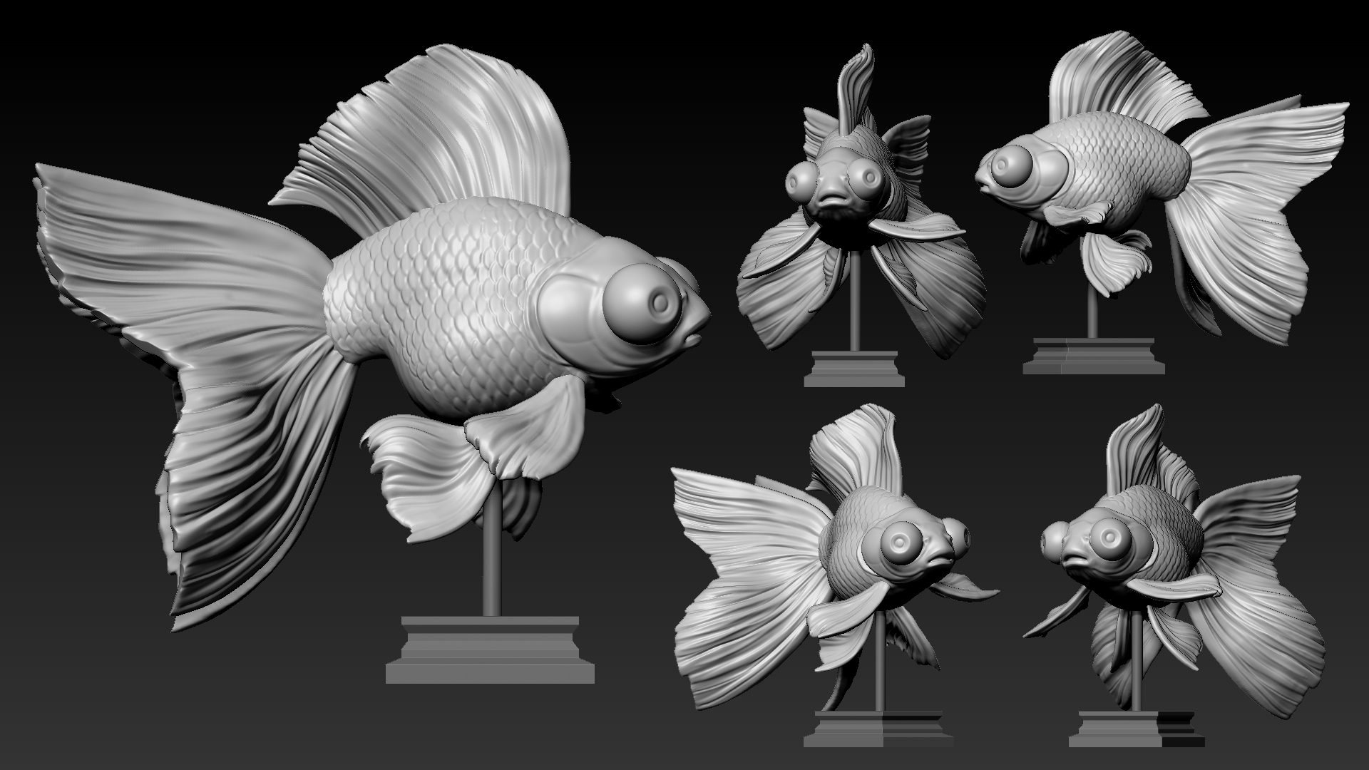Free STL file GoldFish・3D printing template to download・Cults