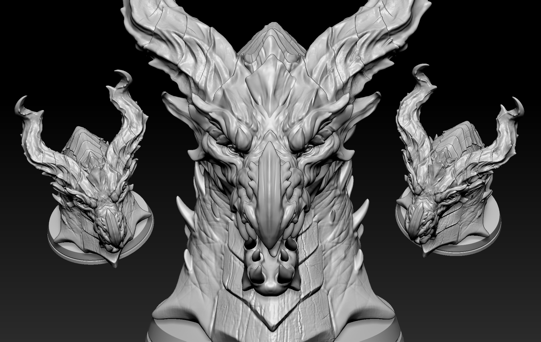 Dragon Front View 3d