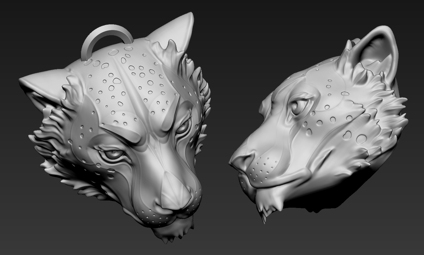 STL file Leopard Head・3D printing model to download・Cults