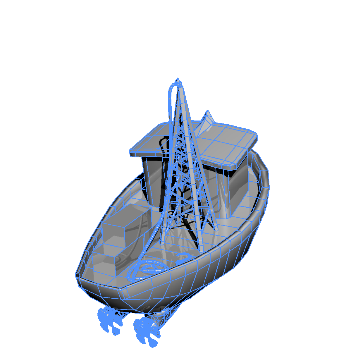 3D file cargo boat・3D printing design to download・Cults
