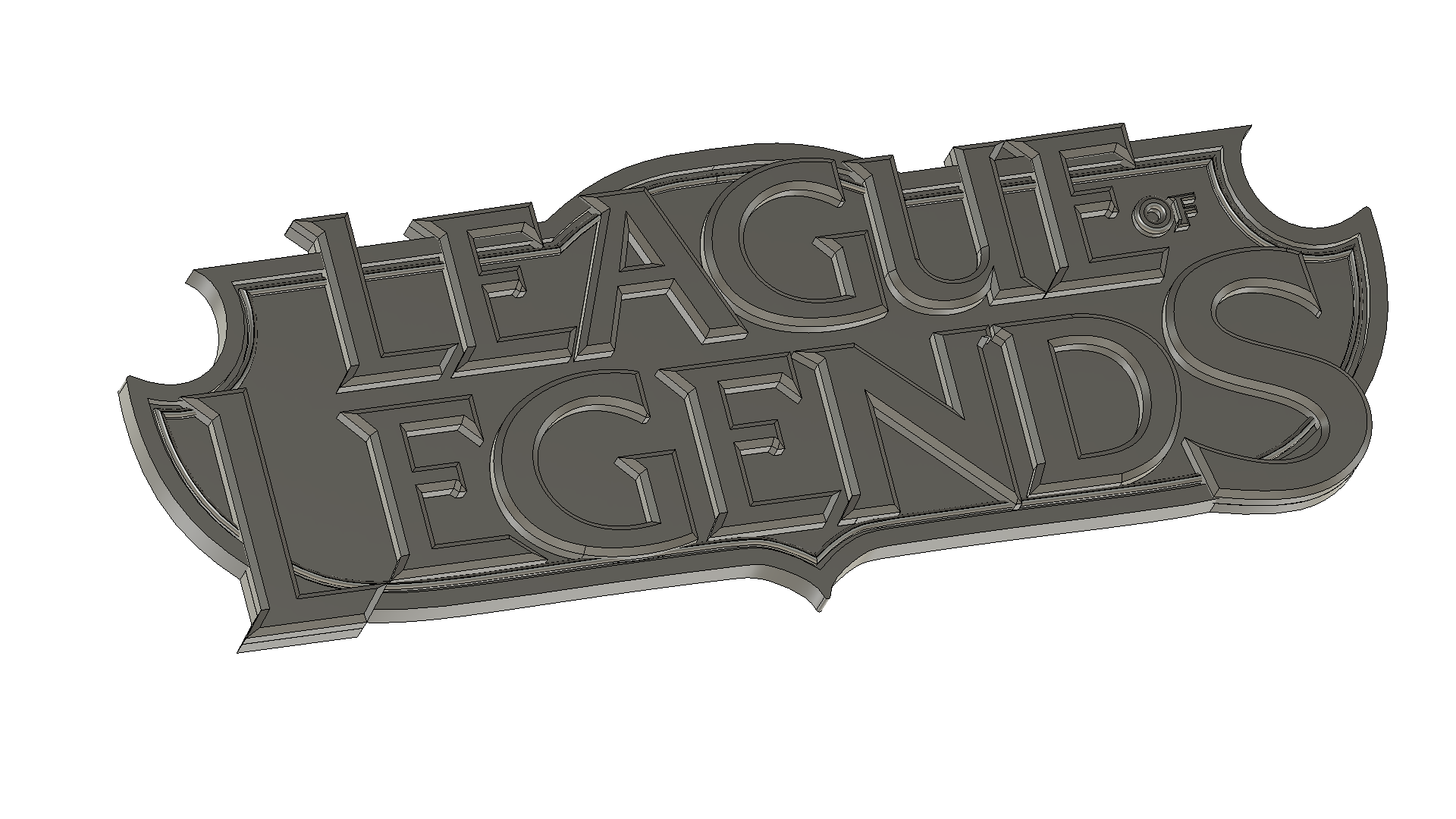 STL file League of Legends Logo 🎲・3D printer model to download・Cults