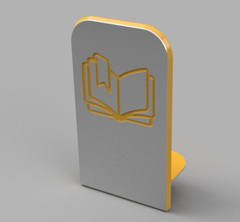 Free STL file shelf bookend 📚・3D print model to download・Cults