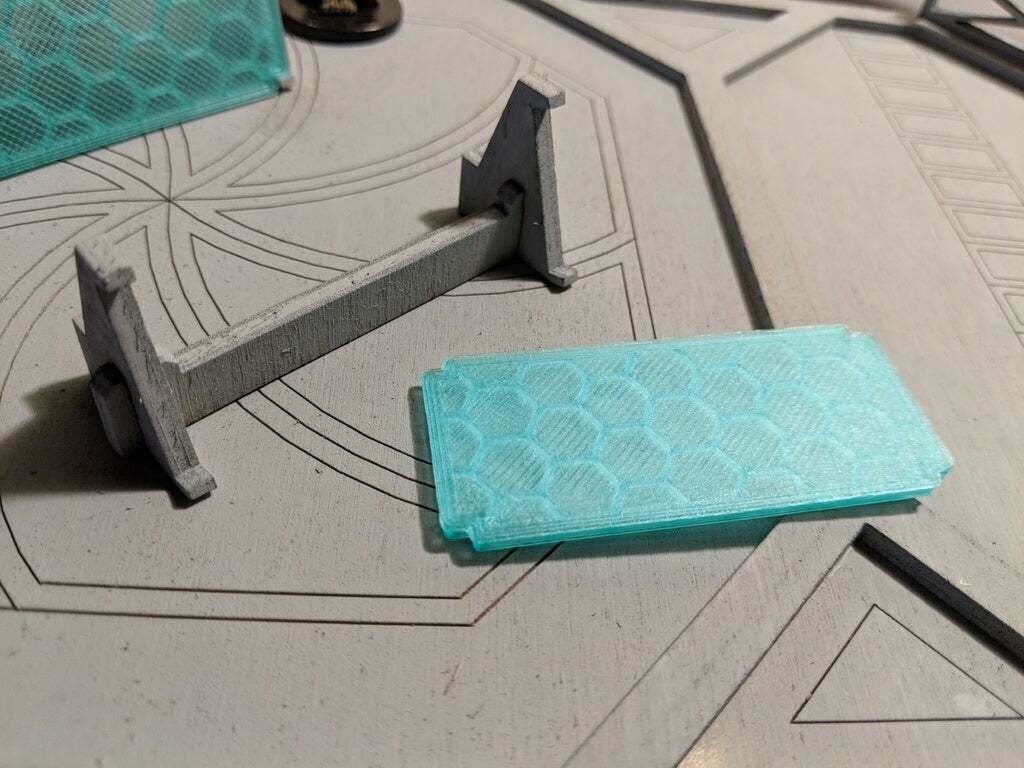 Free STL file Star Wars Legion laser cut MDF shield barrier・3D printer ...