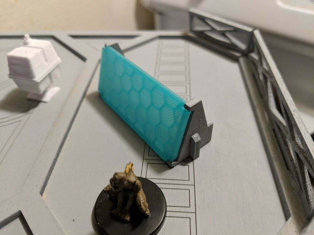 Free STL file Star Wars Legion laser cut MDF shield barrier・3D printer ...