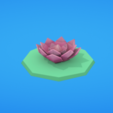 Download free OBJ file Lily pad • 3D printer template ・ Cults
