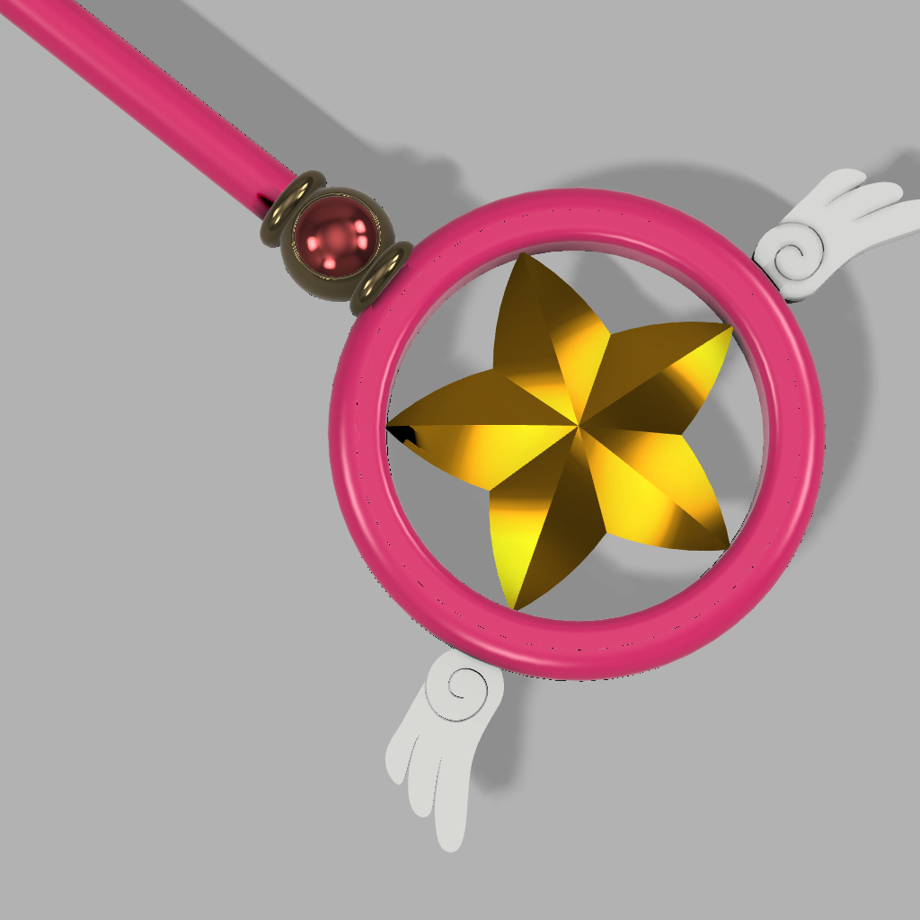 Descargar archivo STL Báculo Estrella Sakura Card Captor (crosier ...