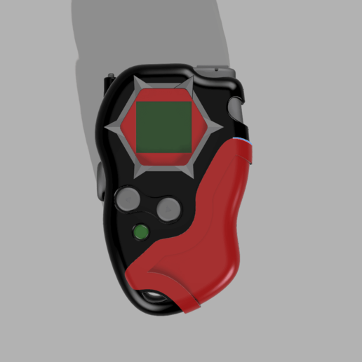 Download STL file Digivice Digimon Frontier D-Scan • Template to 3D ...