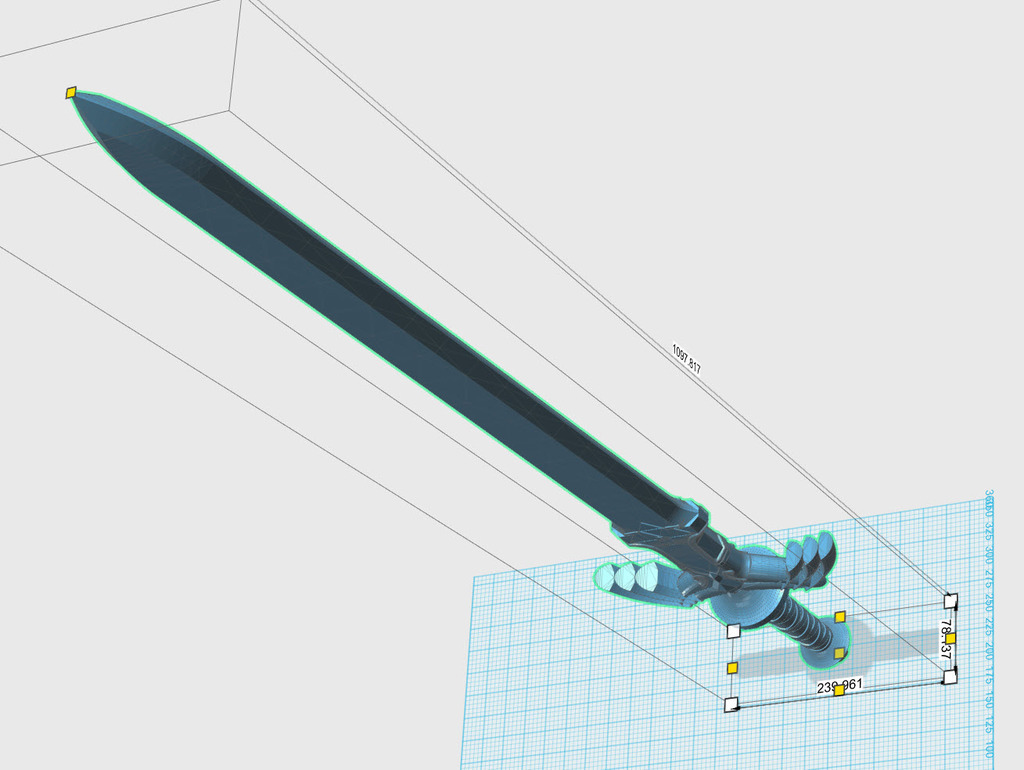 Free 3D file REMIX - Fully assembled master sword (nearly 1100mm tall ...