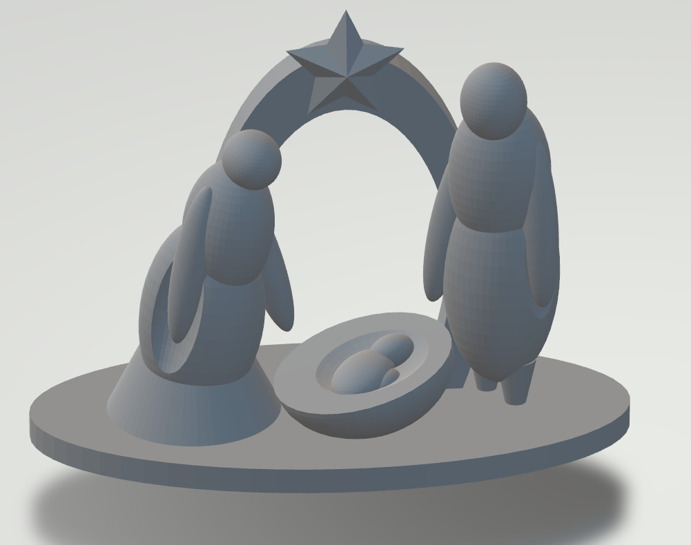 STL file Christmas crib nativity holy family・3D print model to download ...