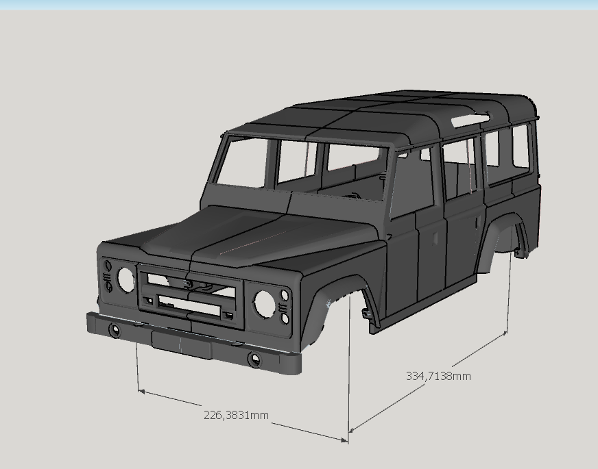 STL file Land Rover Defender 110・3D printer design to download・Cults