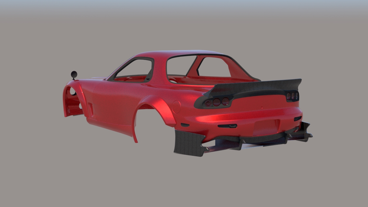 STL file Mazda RX-7 Tuned 1/10・3D printing template to download・Cults