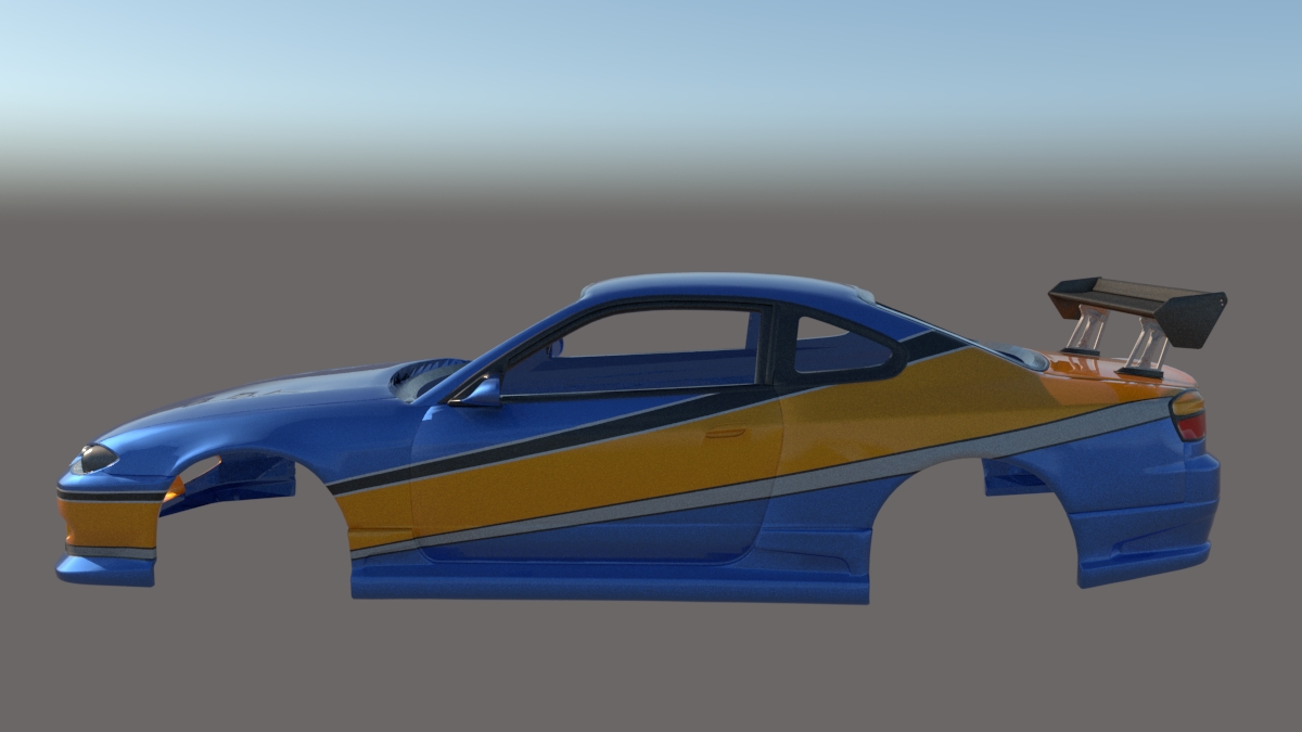 STL file Nissan Silvia Spec-S S15 1/10 🗼・3D printable model to download ...