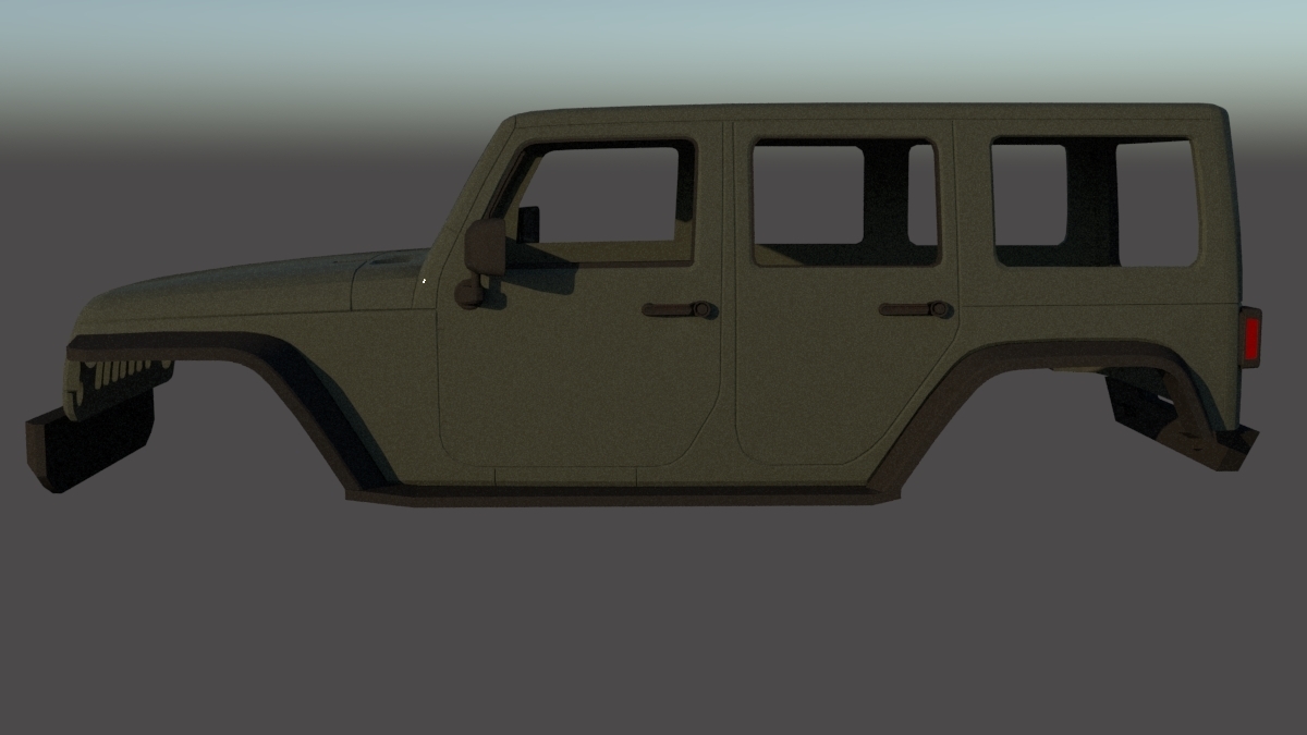 STL file Jeep Wrangler Unlimited 2003・3D printable model to download・Cults