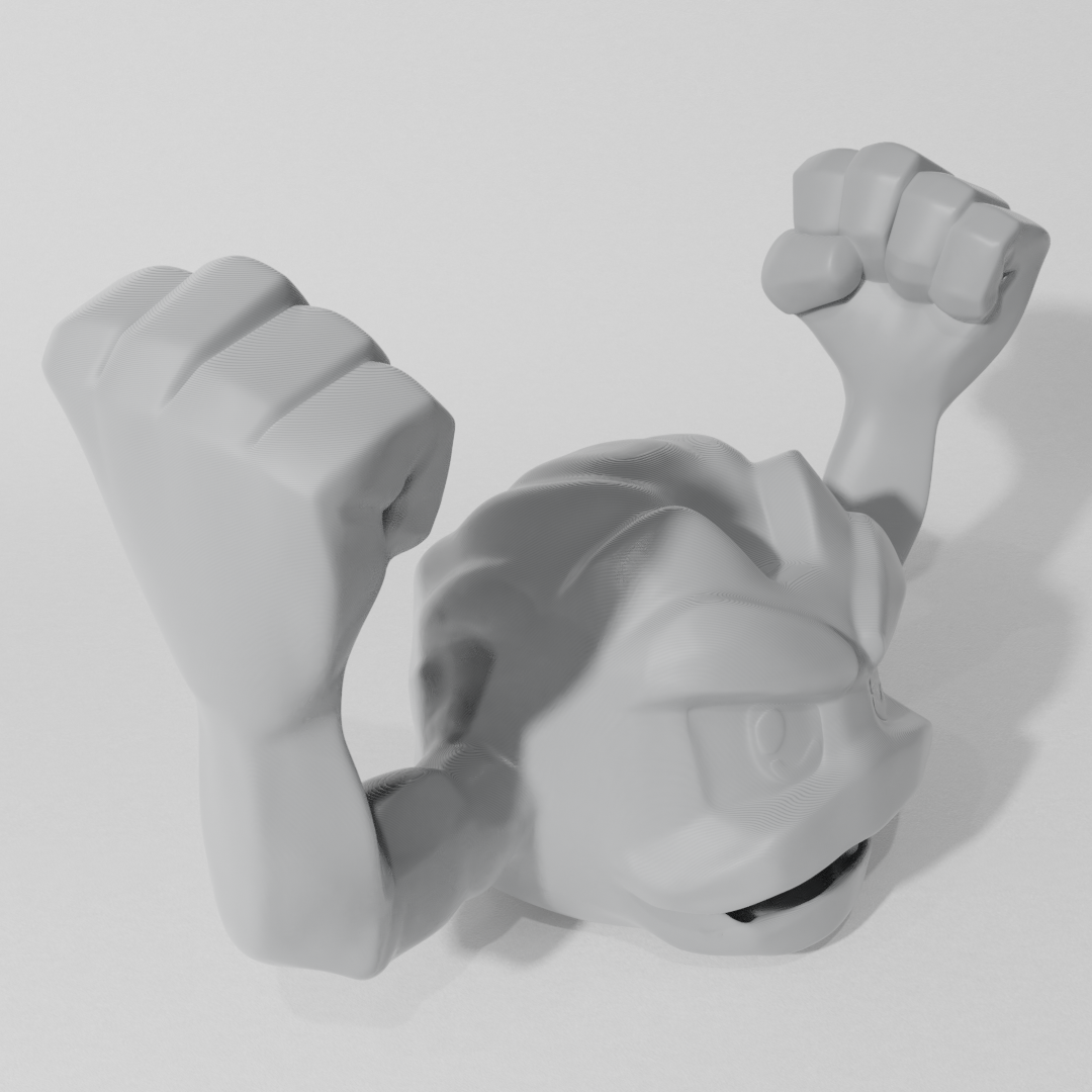 Archivo STL Geodude Pokemon・Plan imprimible en 3D para descargar・Cults
