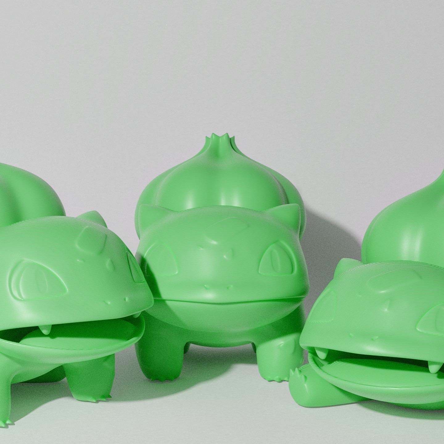 STL file BULBASAUR 3 PACK (PART OF THE BULBASAUR-EVO-PACK, READ ...