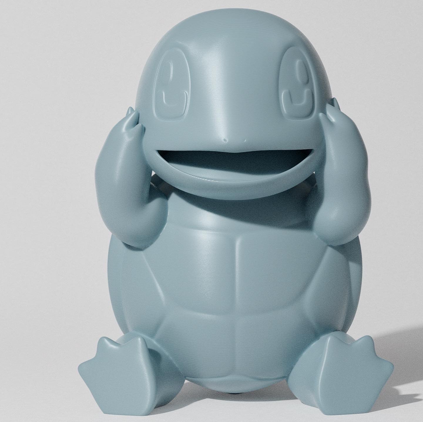 STL file SQUIRTLE 3 PACK (PART OF THE SQUIRTLE-EVO-PACK, READ ...