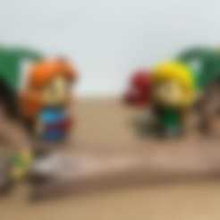 Download free STL file Link´s awakening E3 Beach Diorama Elements • 3D ...