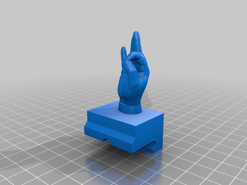 Free 3D file Hand Gesture Picatinny Rail Sights ・3D printer model to ...