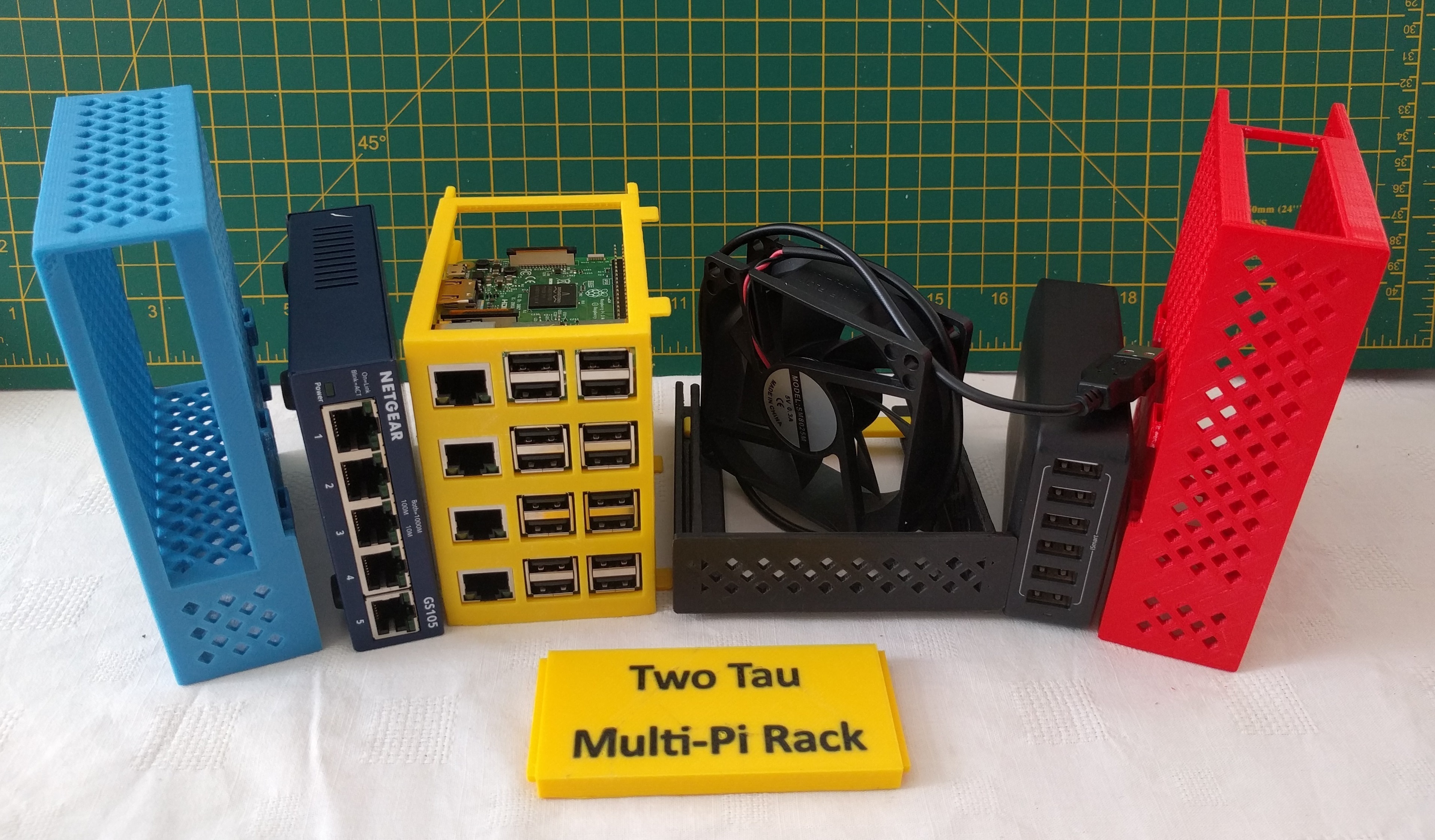 Free STL file Two-Tau Multi-Pi Rack・3D printable design to download・Cults