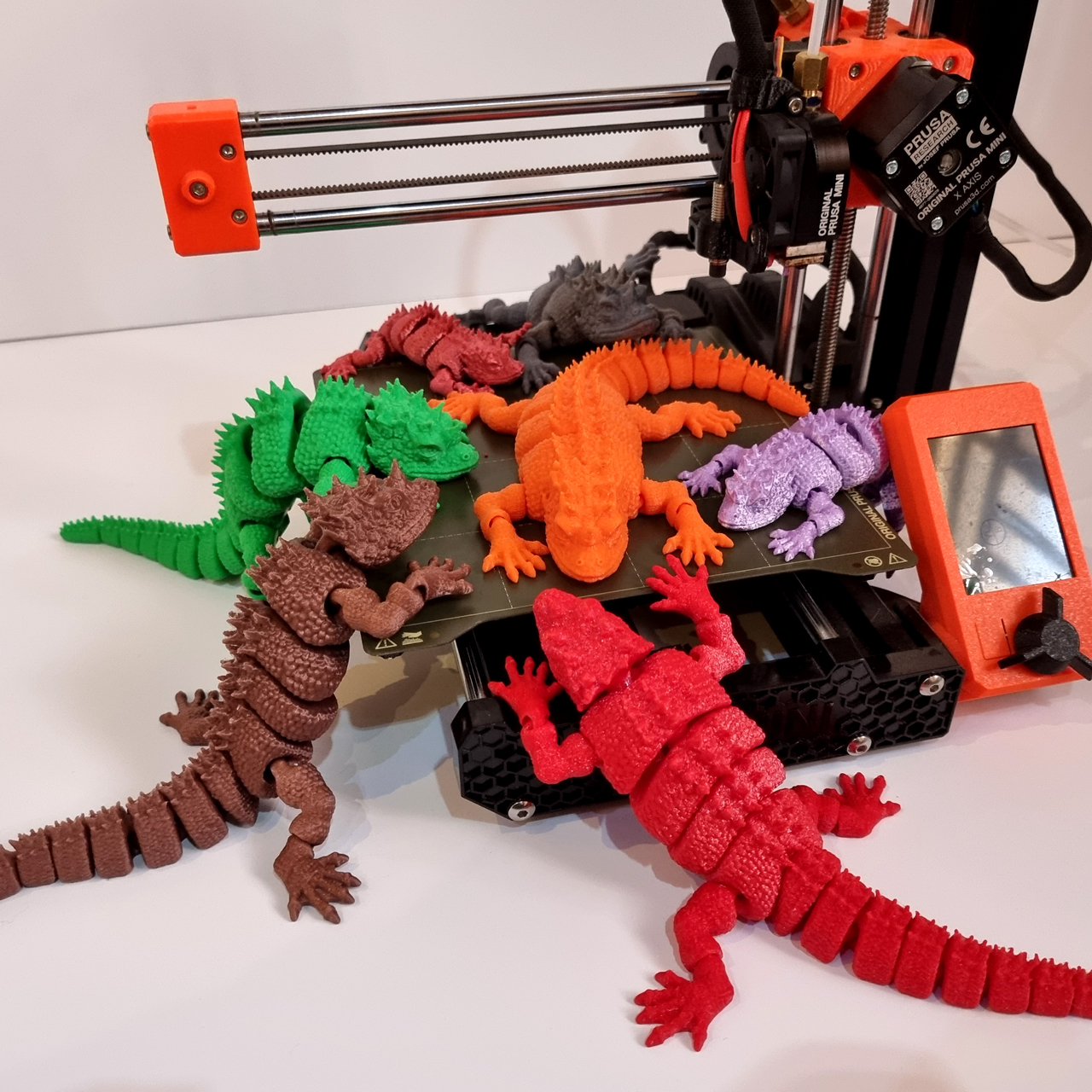 STL file Articulated Lizard No Support Print In Place 🦎・3D printer ...