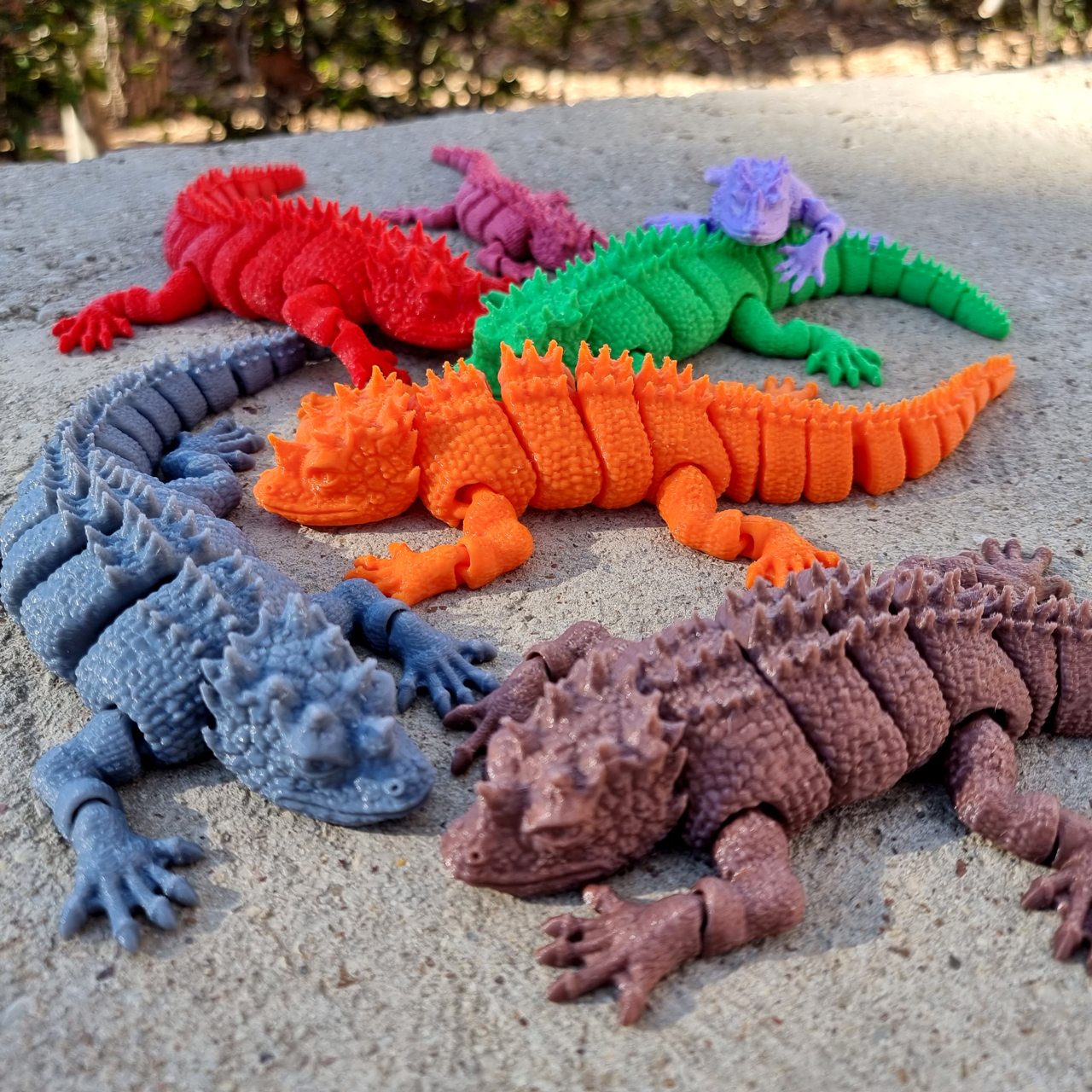 STL file Articulated Lizard No Support Print In Place 🦎・3D printer ...