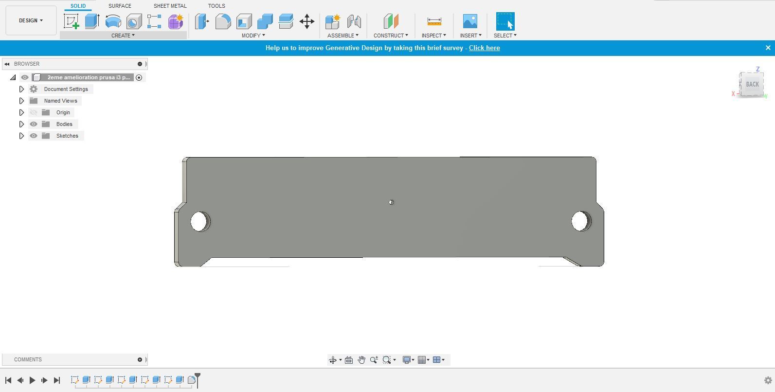 Free STL file Support of the axes of the geetech prusa i3 pro w ...