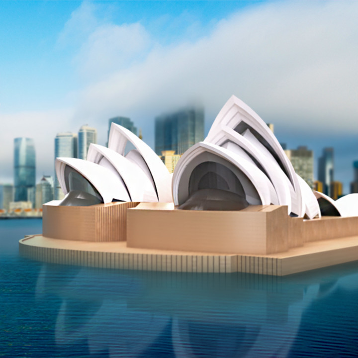 Free STL file Sydney Opera House 🏠・3D printable design to download・Cults