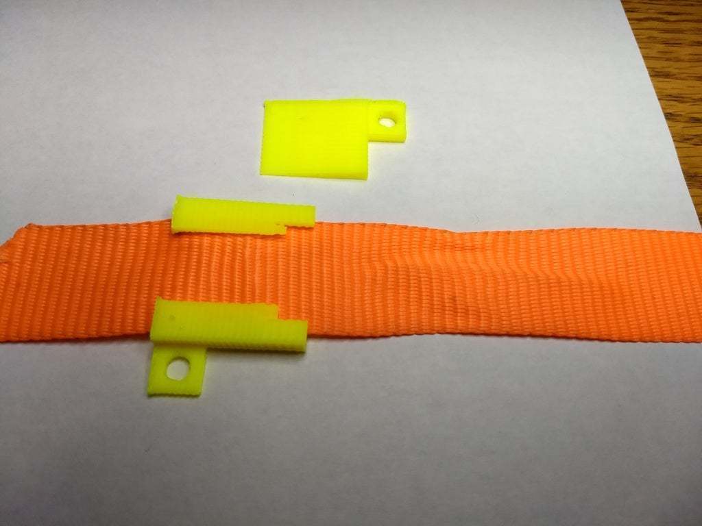 Free STL file tie down strap clips with wedge・3D printer model to ...