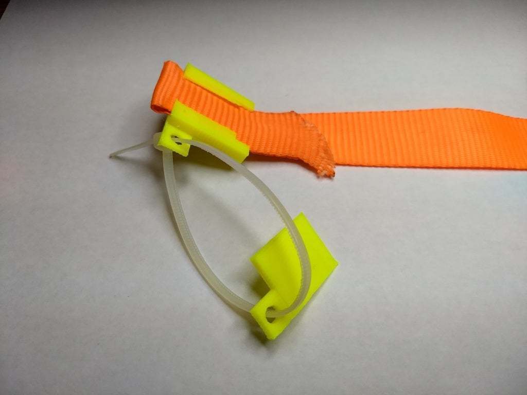 Free STL file tie down strap clips with wedge・3D printer model to ...