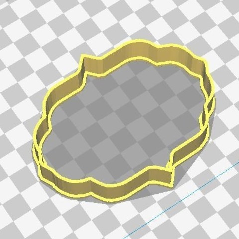 Download 3D printer designs Plaque cookie cutter - cookie cutter or ...