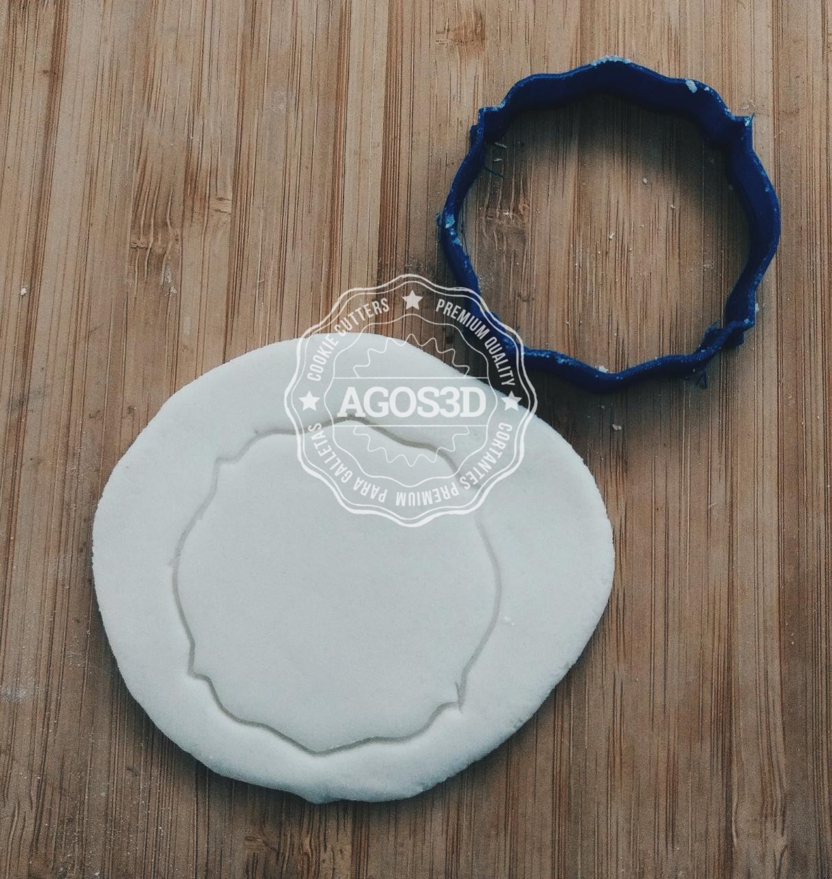 Файл STL Plaque cookie cutter - cookie cutter plate or fondant - retro ...