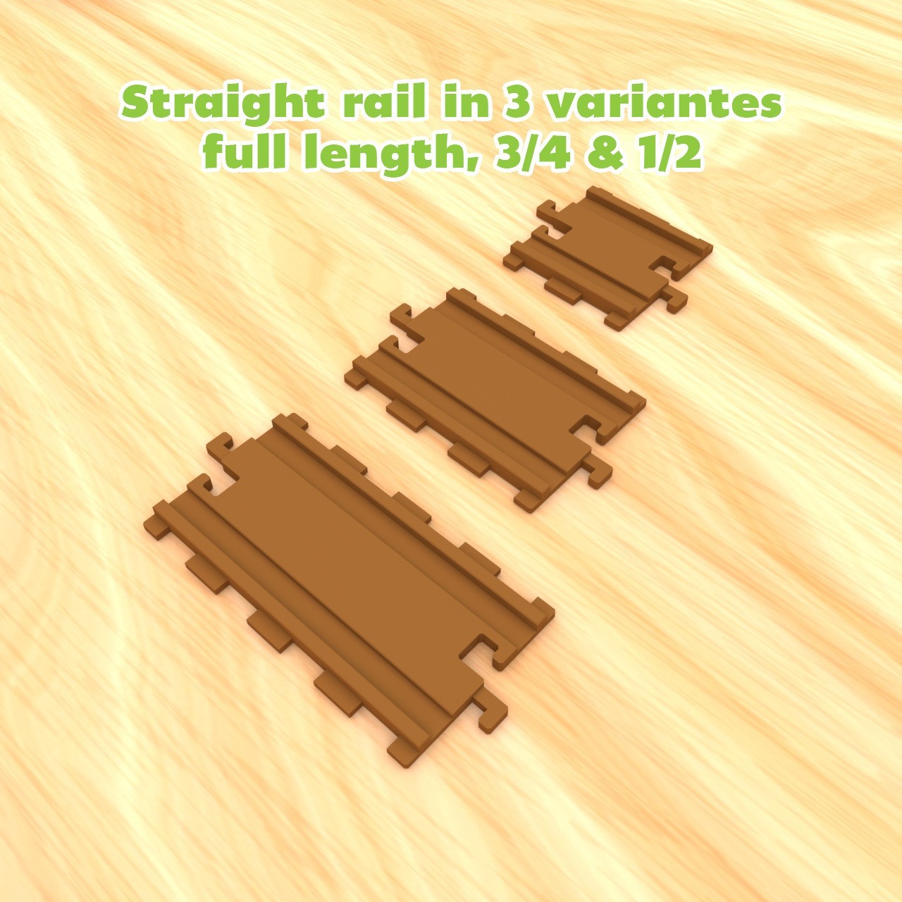 STL file SmallToys - Railways - straight and curved・3D printer design ...
