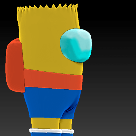 Descargar archivo STL gratis AMONG US - BART SIMPSON • Plan de la ...