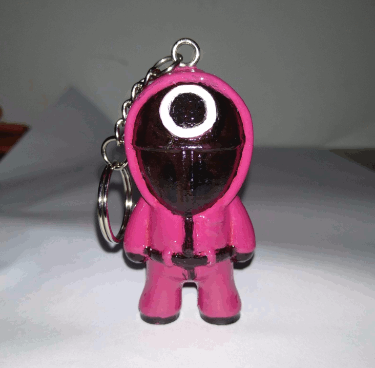 STL-Datei SQUID GAME KEYRING - Soldaten・Design für 3D-Drucker zum ...