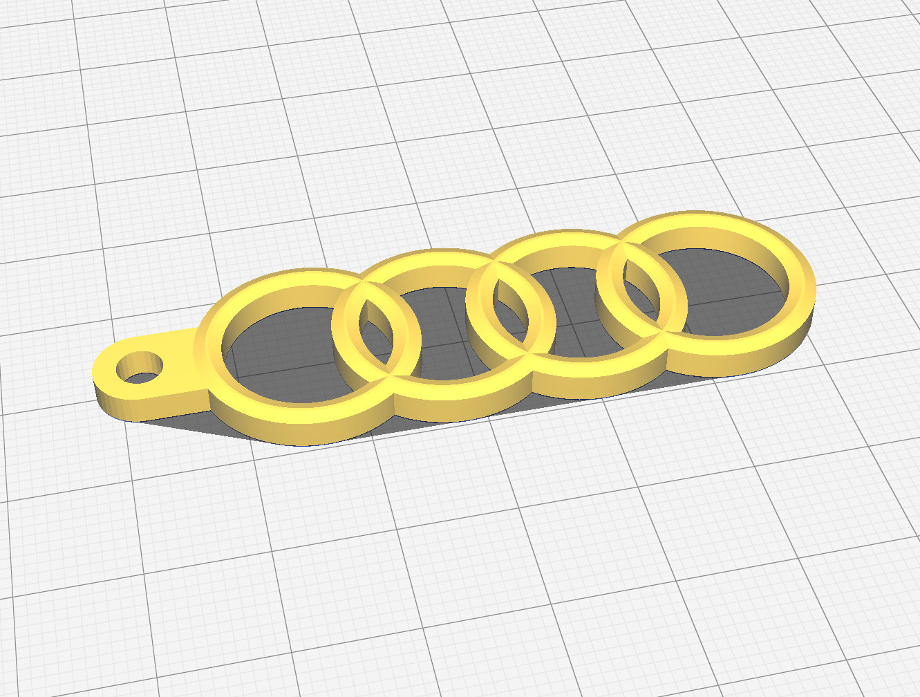 STL file key ring audi・3D printing template to download・Cults