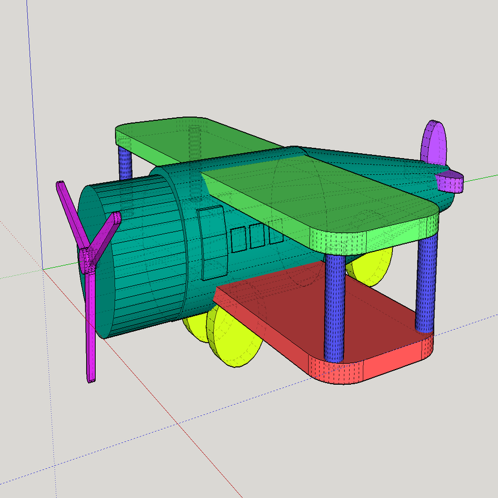 Free STL file Basic Airplane 🛩️・Template to download and 3D print・Cults