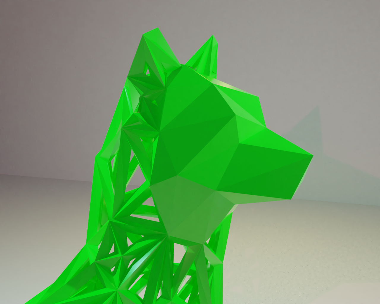 STL file Low poly fox・Model to download and 3D print・Cults