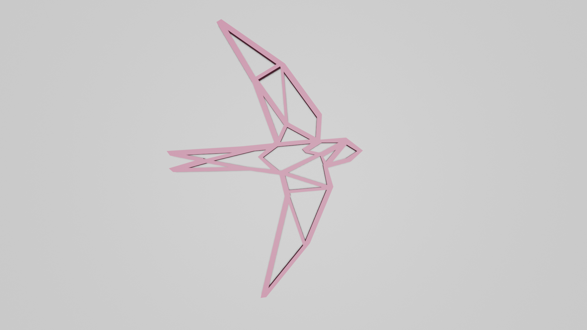Free STL file Swallow low poly / Low poly swallow・3D printing idea to ...