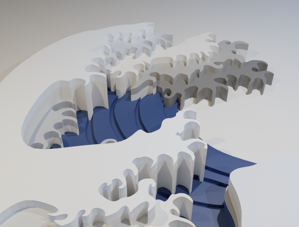 STL file The great wave of kanagawa 🌊・3D printer model to download・Cults