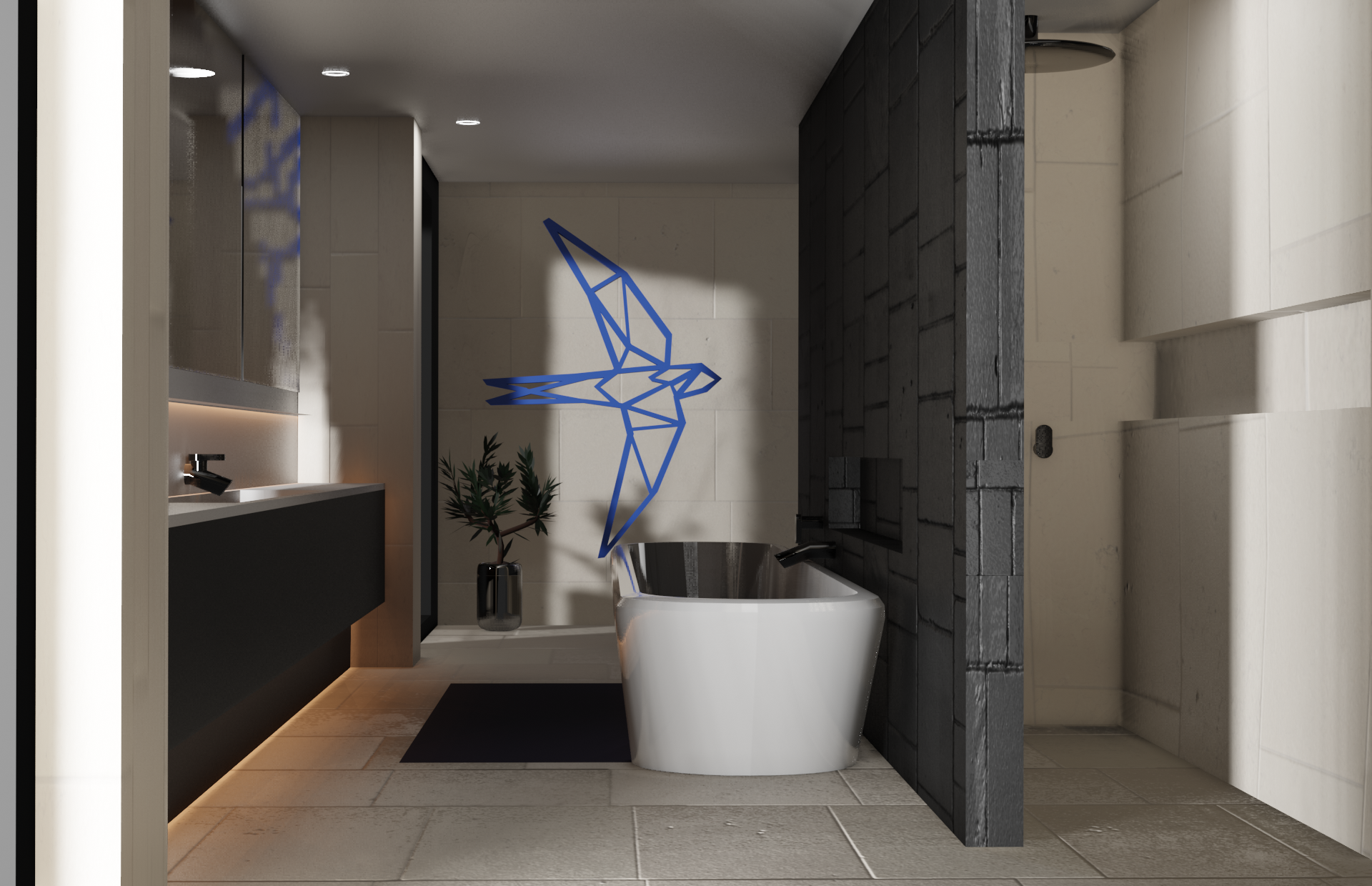Free STL file Swallow low poly / Low poly swallow・3D printing idea to ...